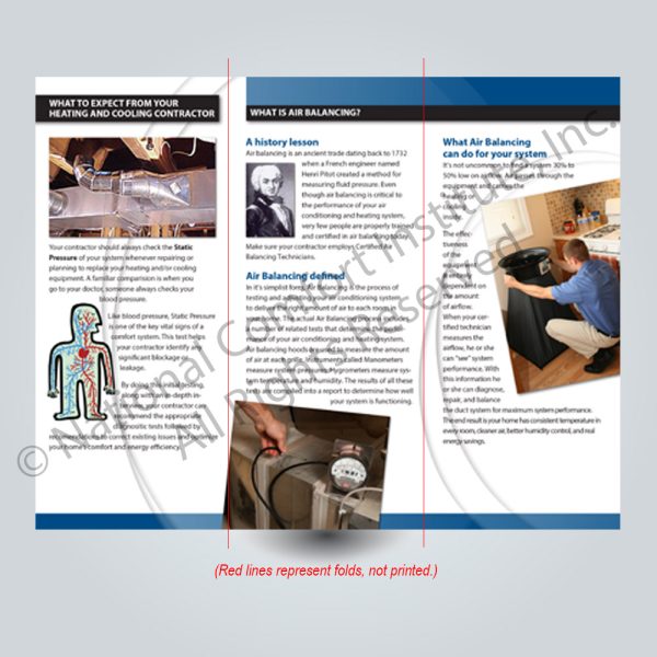 What Is Air Balancing? Trifold Brochure | National Comfort Institute