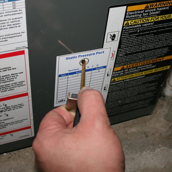 Static Pressure Port Stickers | National Comfort Institute