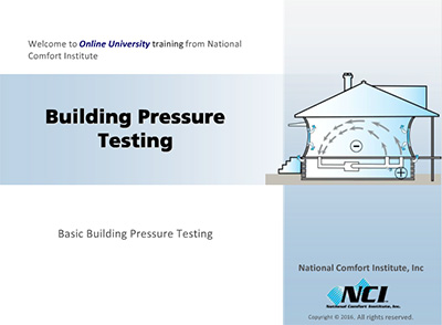 NCI Fundamentals 201 | National Comfort Institute